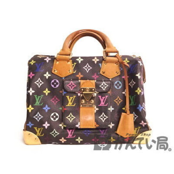 Louis Vuitton | Bags | Louis Vuitton Multicolor Black Speedy Boston Bag ...